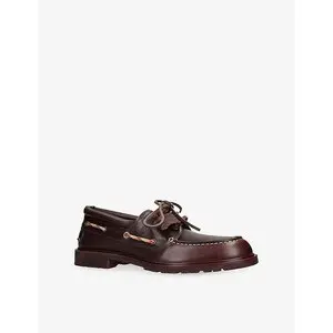 Burberry Leather Boat Shoes