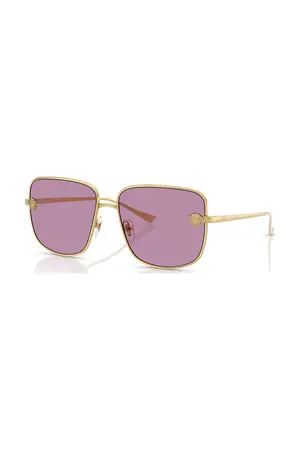 Versace Ve2282 Gold Square Frame Sunglasses - Metallic