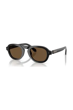 Giorgio Armani Pillow Frame Sunglasses - Brown