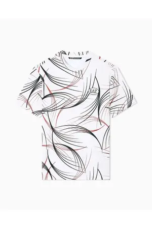 Emporio Armani Ea7 Tennis Pro Print T-shirt - White
