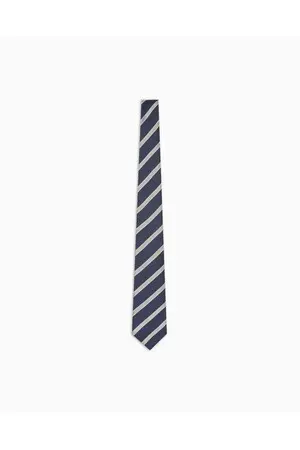 Giorgio Armani Jacquard Silk Tie - Blue