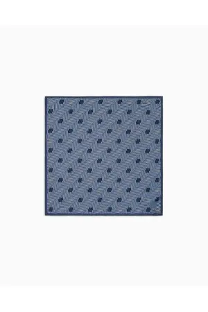 Giorgio Armani Asv Silk Pocket Square - Blue
