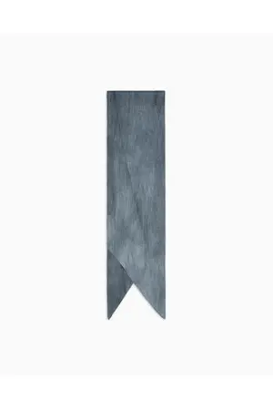 Giorgio Armani Small Silk Scarf - Grey