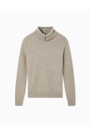 Emporio Armani Button Detailed Sweaters For Men