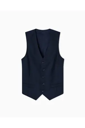 Giorgio Armani Fitted Vests For Men