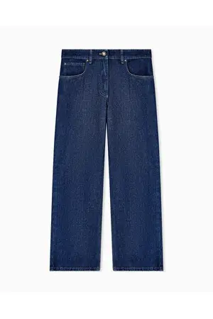 Giorgio Armani Stretch Cotton Denim Five-pocket Trousers