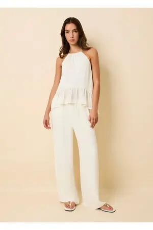 Solid & Striped Monaco Drape Pant - White