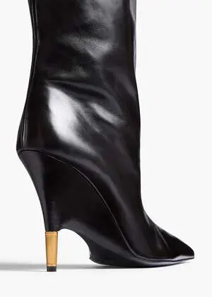 Khaite Bella Knee-high Leather Boots - Black