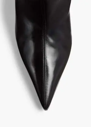 Khaite Bella Knee-high Leather Boots - Black