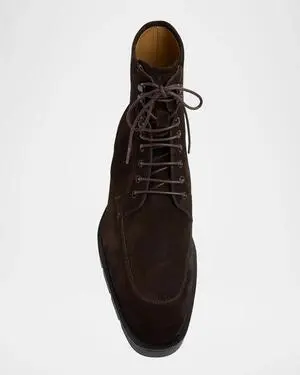 CHRISTIAN LOUBOUTIN Caracolo Lion Calf Leather Boots - Dkbrwn