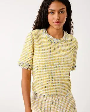 LILLY PULITZER Beaded Boucle Top