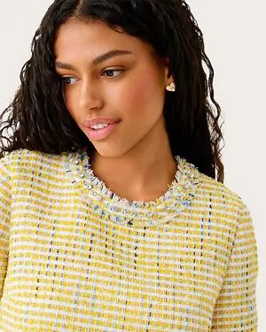 LILLY PULITZER Beaded Boucle Top