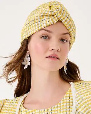 Lilly Pulitzer® Boucle Knotted Head Wrap - Limoncello Spacedye Stripe Boucle