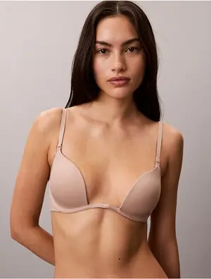 Calvin Klein Perfectly Fit Lightly Lined Plunge Bra - Cedar