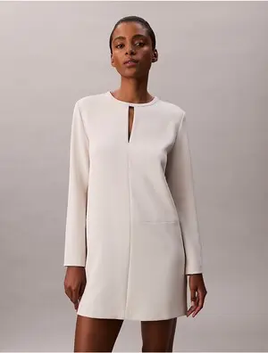 Calvin Klein Crepe Tailored Mini Dress