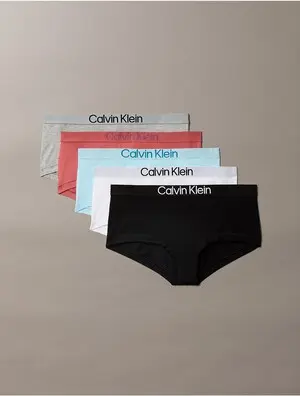 Calvin Klein Extra Soft Cotton Stretch 5-pack Boyshort - Antarctic Blue Multi