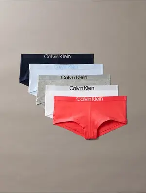 Calvin Klein Extra Soft Cotton Stretch 5-pack Boyshort - Punch Pink Multi