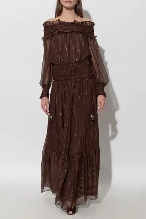 SELF-PORTRAIT Lurex Thread Dress