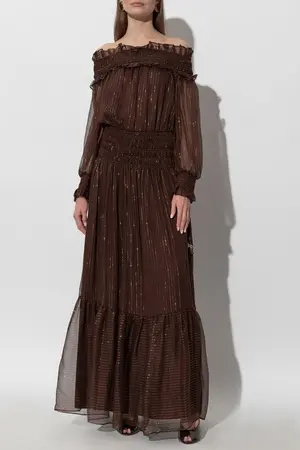 SELF-PORTRAIT Lurex Thread Dress