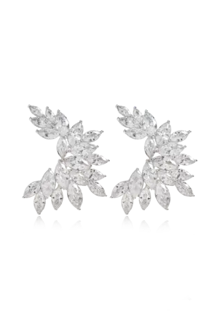 SELF-PORTRAIT Earrings With Crystals - Silver