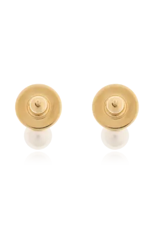 JIMMY CHOO Pearl Earrings - Gold