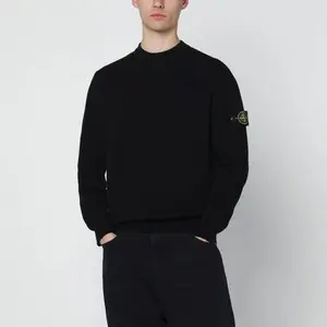 Stone Island Cotton Crew-neck Sweater - Black