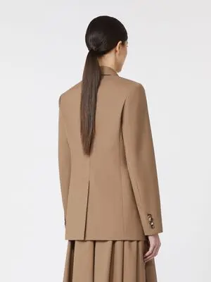 Max Mara Single-breasted Wool Blazer - Hazelnut Brown