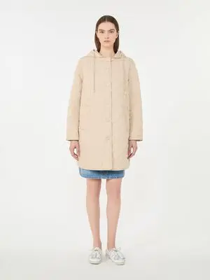 Max Mara Water-repellent Quilted Padded Parka - Sand