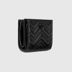 Gucci Gg Marmont Wallet Leather - Black