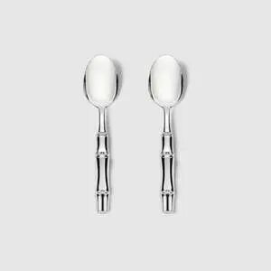 Gucci Coffee Spoons With Bamboo Motif, Set Of Two - Black