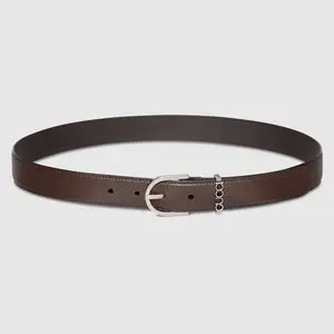 Gucci Belt With Stirrup Buckle - Brown