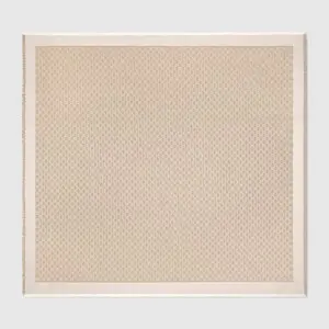 Gucci Gg Silk Wool Shawl Wool - White