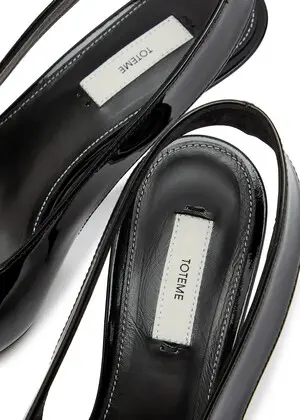 TOTEME Patent Leather Slingback Pumps