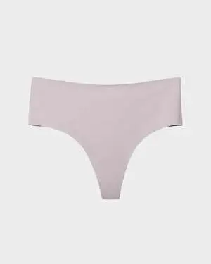 EBY Highwaisted Thong Panties, Seamless - Haze