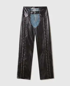 Stella McCartney Lace-up Chap Jeans - Black