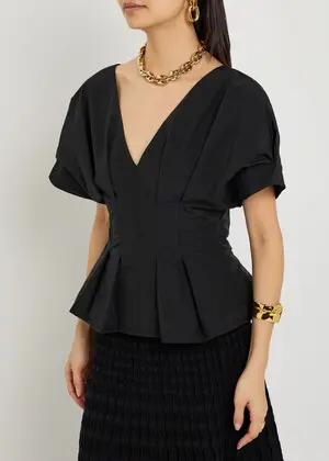 Simkhai Rozen Pleated Top - Black