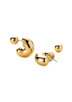 Jenny Bird 14k Tome Hoop Earrings - Gold