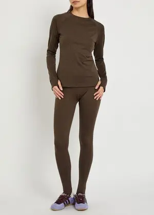 Varley Stretch-jersey Top - Dark Brown