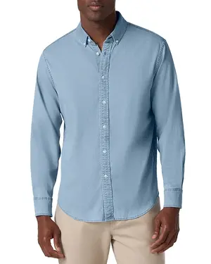 Mizzen+main Nash Chambray Shirt - Light Pastel Blue