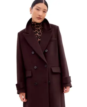RO & ZO Wool Blend Oversized Coat