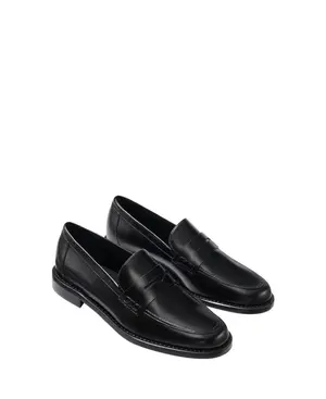 MARGAUX LONNBERG The Marlowe Loafer Flats - Black Calf