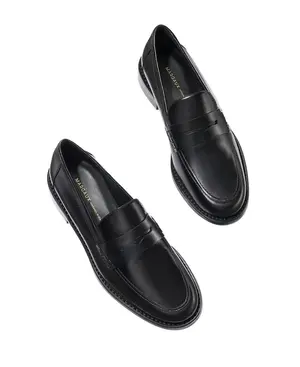 MARGAUX LONNBERG The Marlowe Loafer Flats - Black Calf