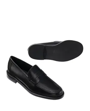 MARGAUX LONNBERG The Marlowe Loafer Flats - Black Calf