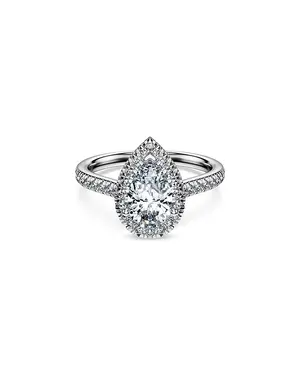 SWAROVSKI Eternity Certified Lab Grown Diamond Pear Halo Ring - Silver