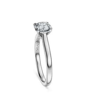 SWAROVSKI 14k White Gold Lab Grown Diamond Solitaire Eternity Ring - Silver