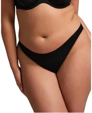 Hunkemoller Mesh Thong - Caviar