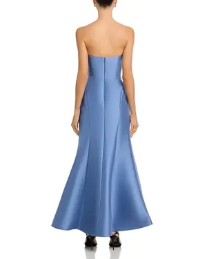 Aqua Strapless Mikdo Dress