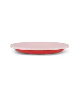 ELIFLE Enamel Side Plate, Set Of 4 - Red Pink