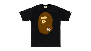 A BATHING APE Big Ape Head Tee Shirt - Black
