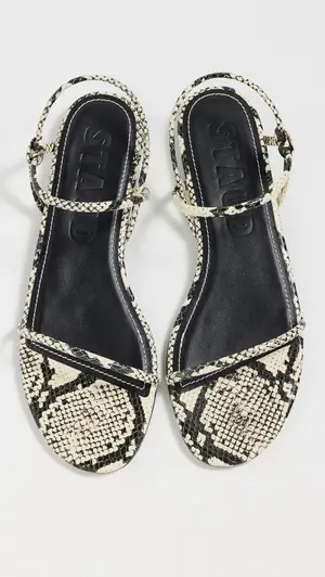 Staud Laurel Sandal - White Snake